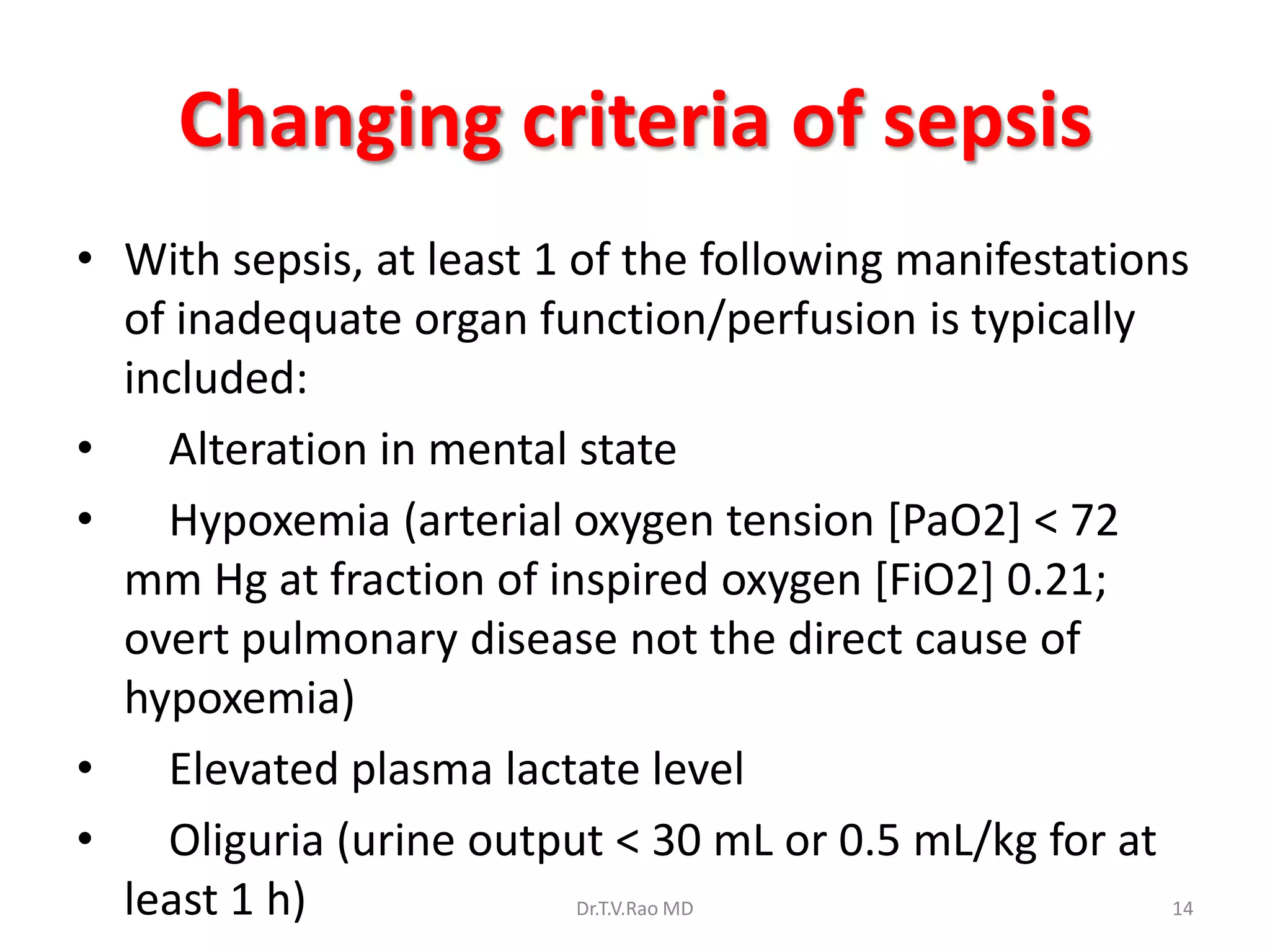 Septic shock Pathophysiology | PPTX