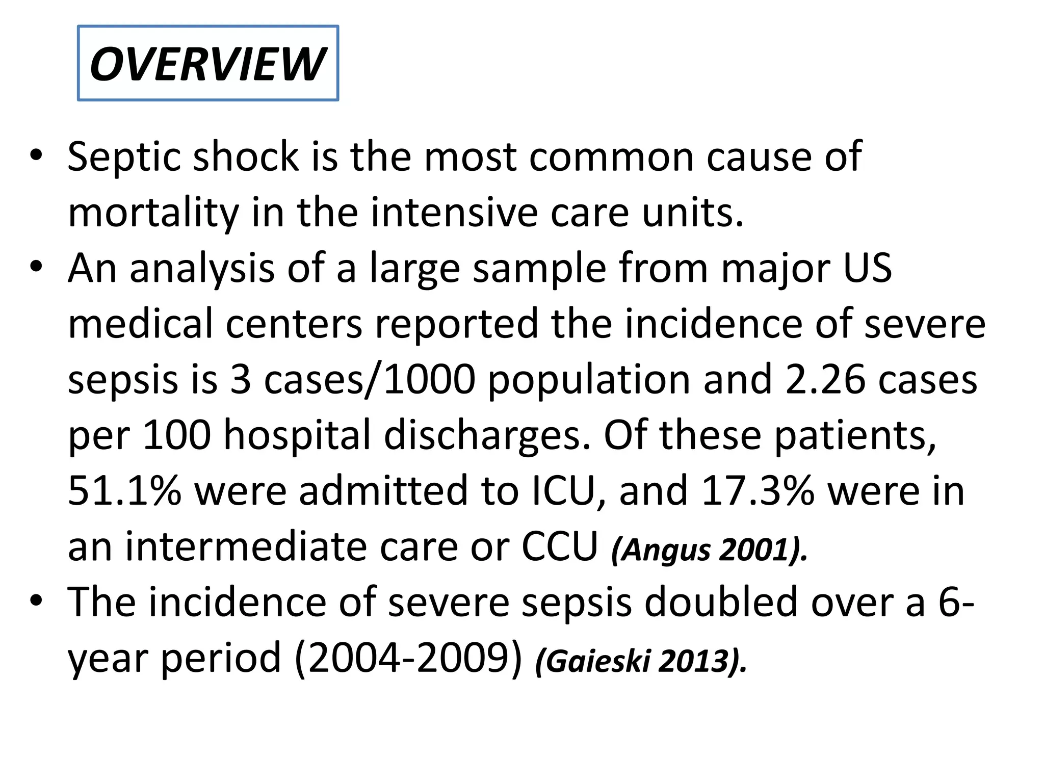 Septic shock; latest update | PPTX | First Aid | Injuries