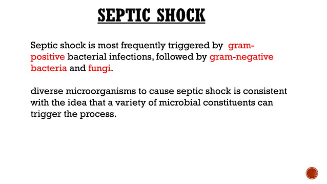 SEPTIC SHOCKS AND MECHANISM AND TYPES IT | PPTX