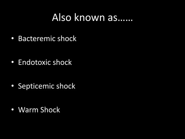 Septic shock presentation | PPTX