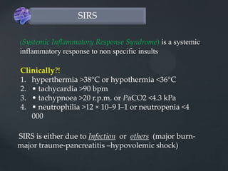 Septic shock sirs and mof | PPTX