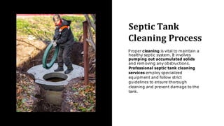 Septic tank cleaning and maintenance services with detailed reporting ...