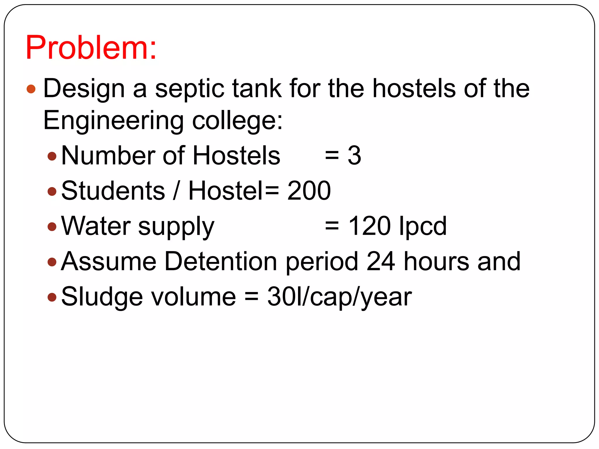 Septic tank process&design | PPTX