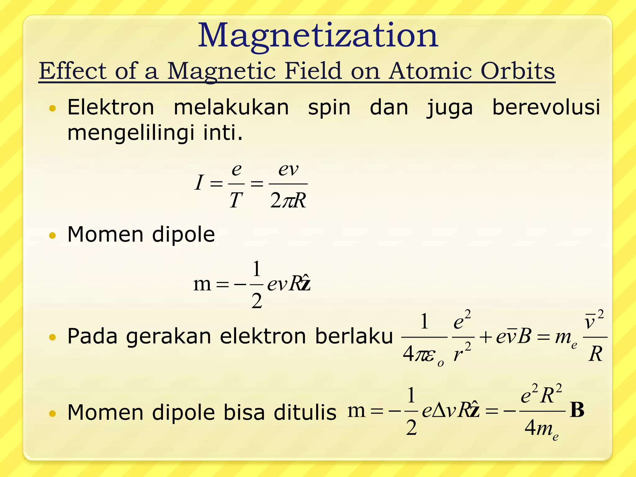 MAGNETIC FIELD IN MATTER | PPTX