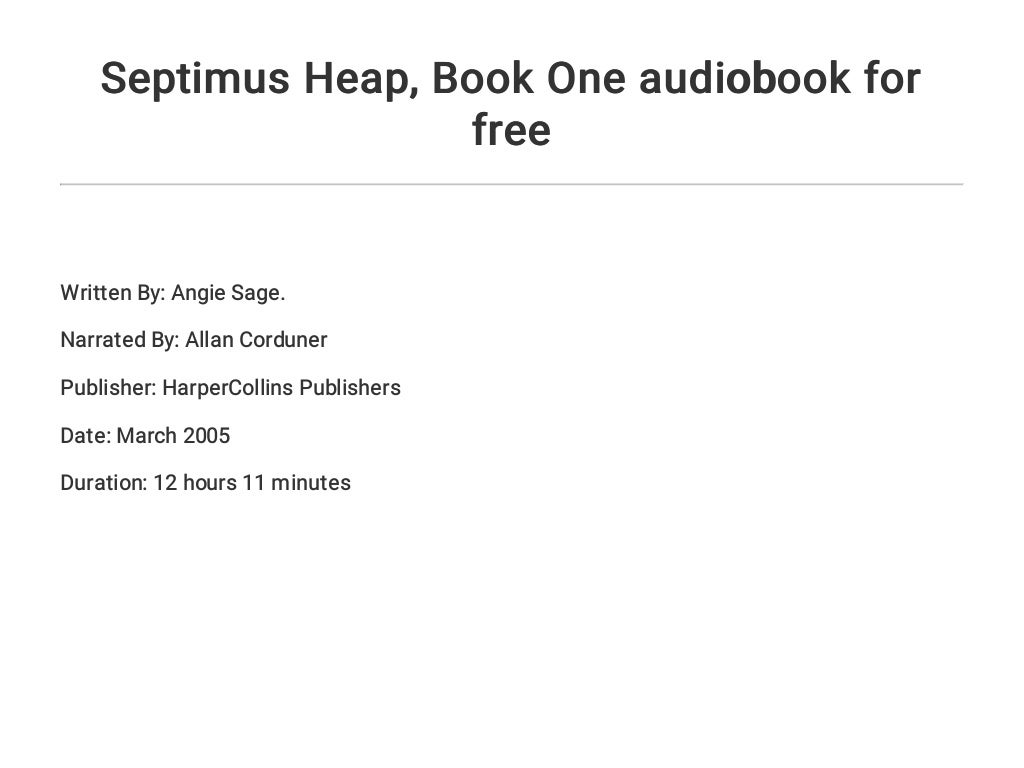 Order of septimus heap books - aiwes