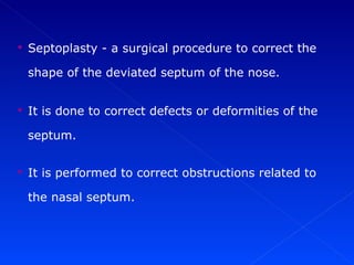 Septoplasty | PPT