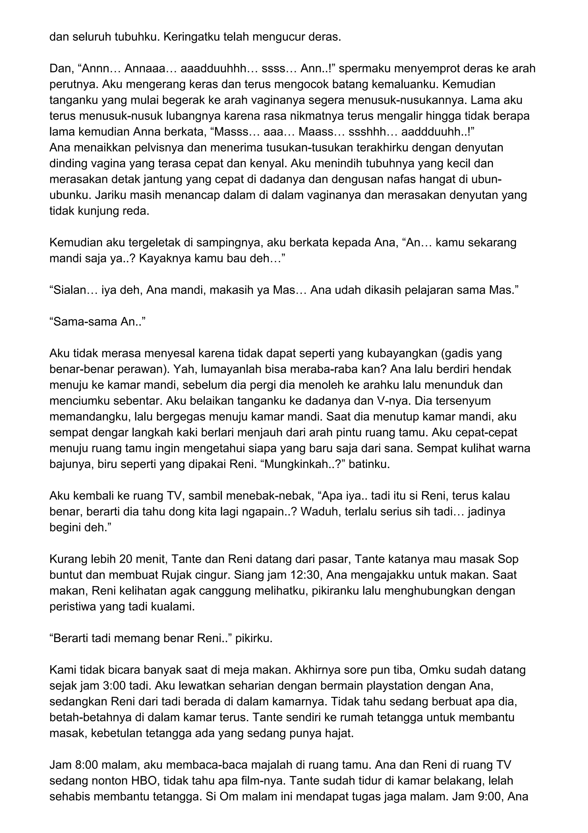 Sepupu Ku Yang Hot Perawan | PDF