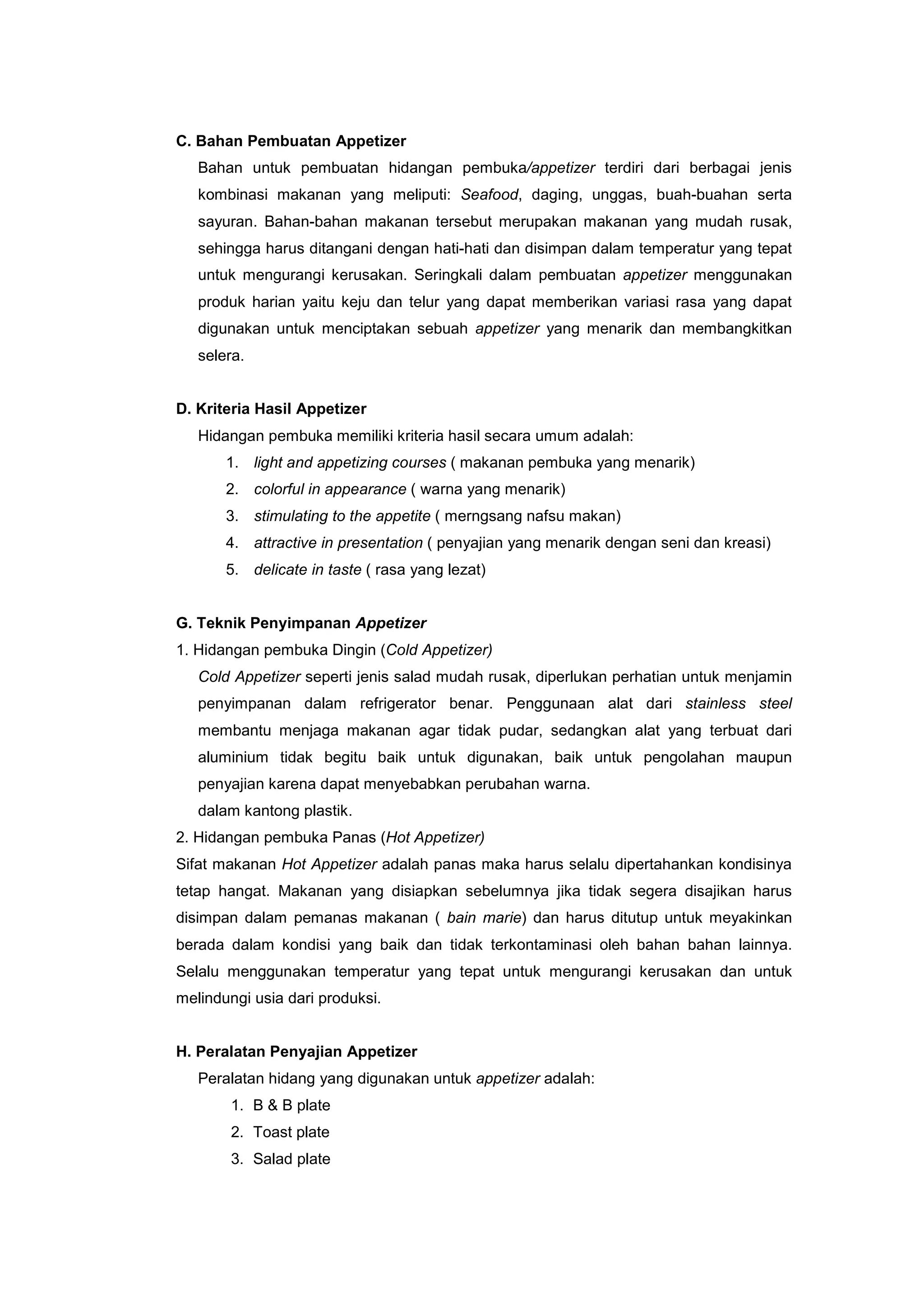 Seputar appetizer | PDF