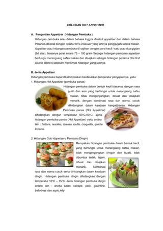 Seputar appetizer | PDF