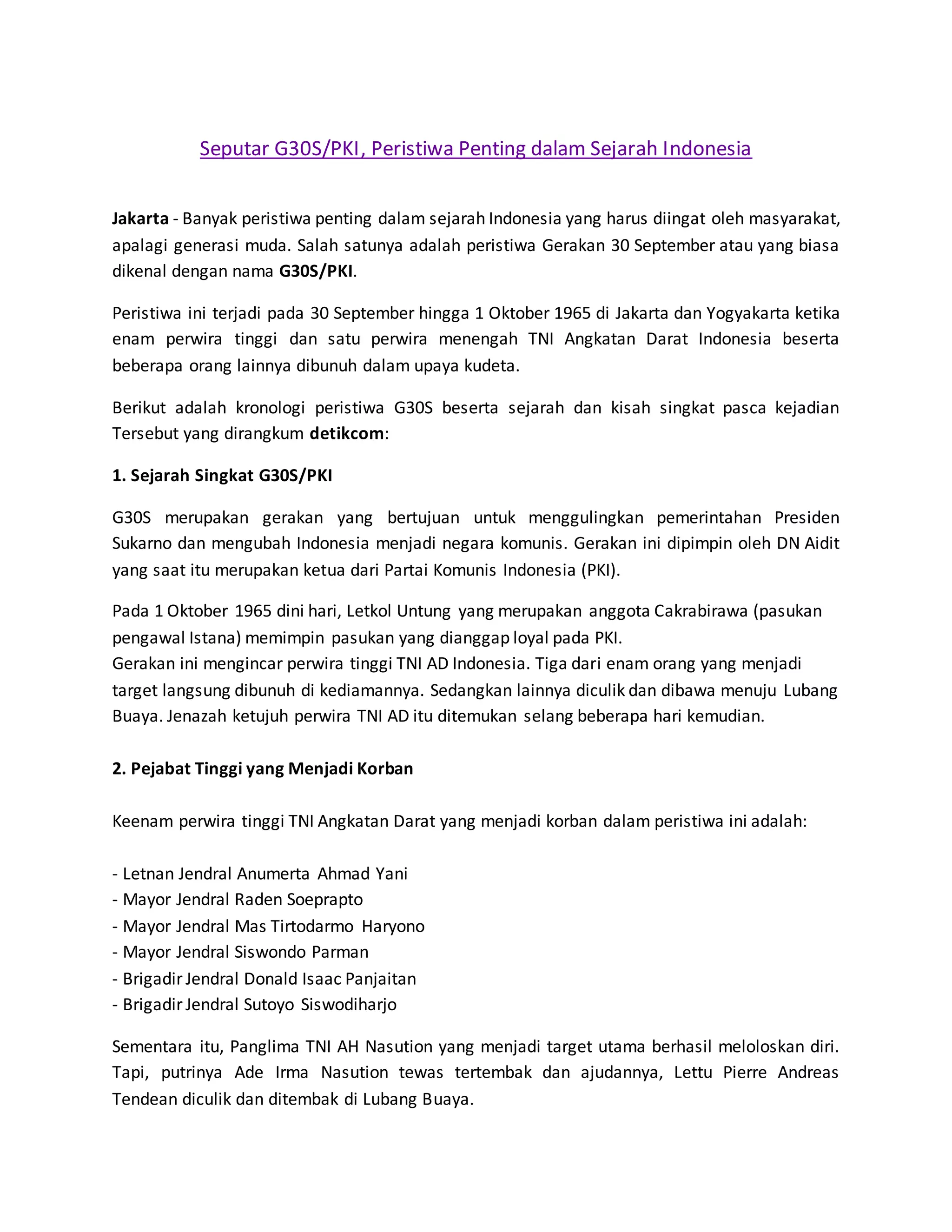 Seputar g30 s PKI | PDF