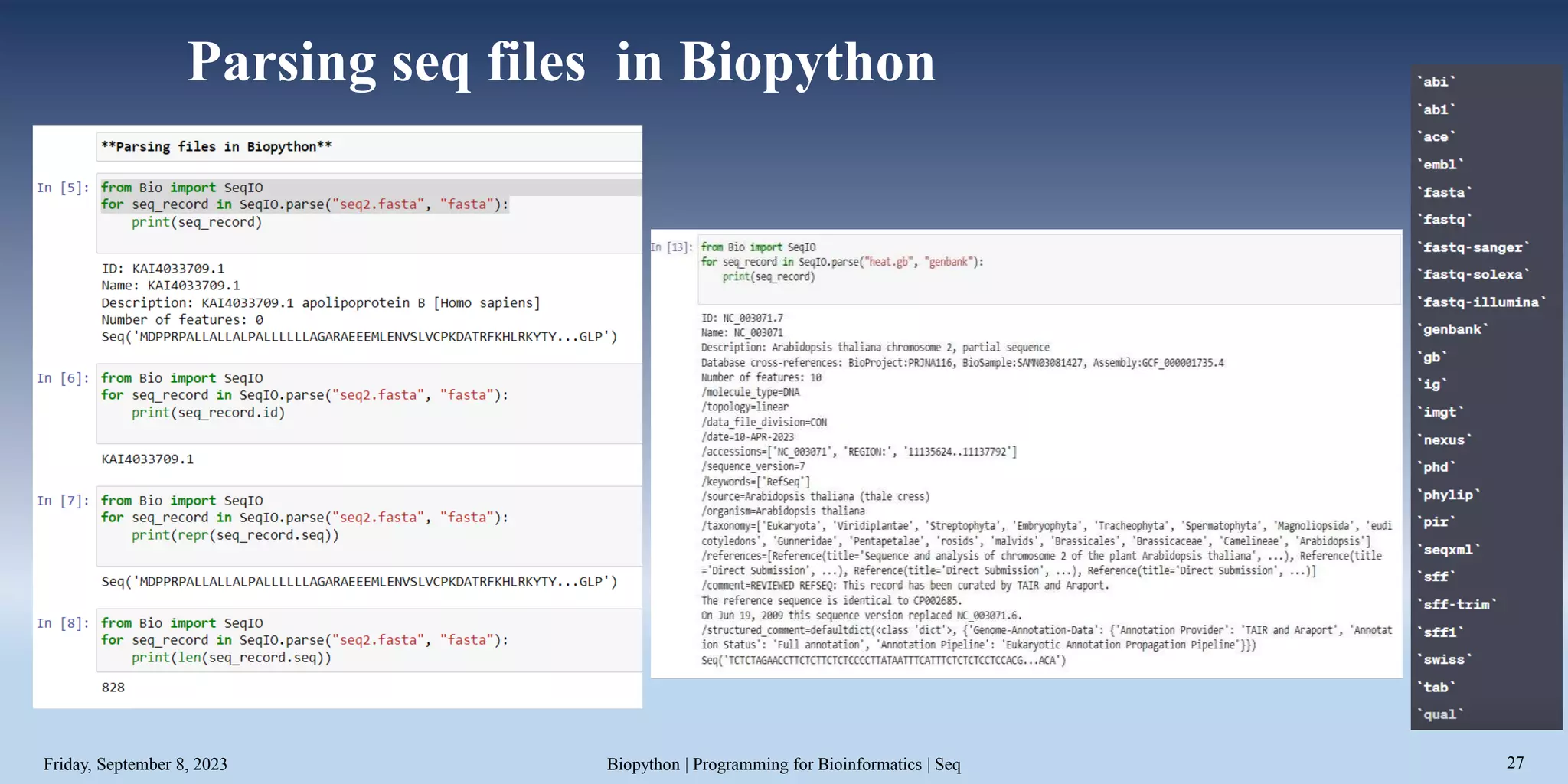 SEQ -BIOPYTHON.pptx