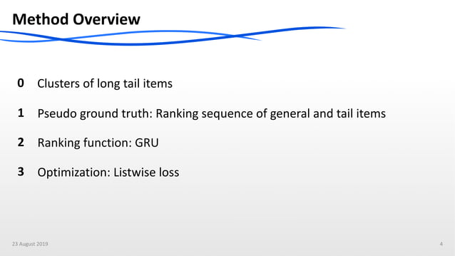 Sequential and Diverse Recommendation with Long Tail | PPT