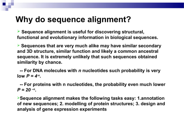 Seq alignment | PPT
