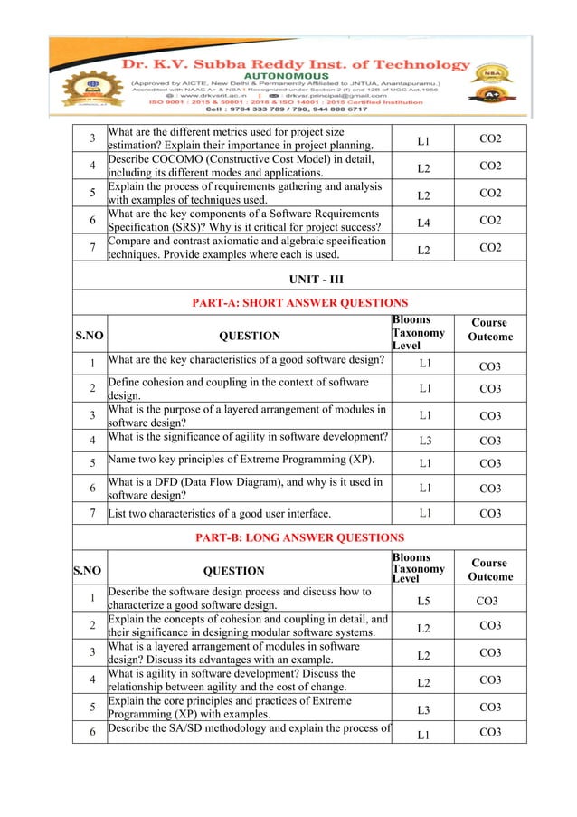 SE QB.pdf this is software engineering questions | PDF