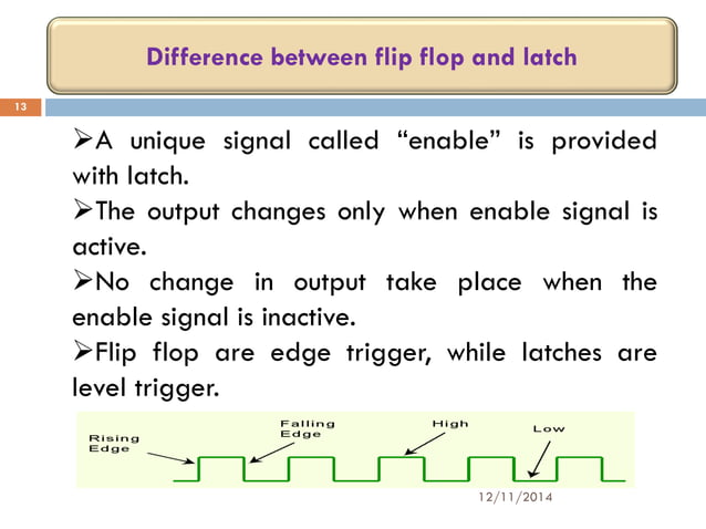 Sequential circuits in digital logic design