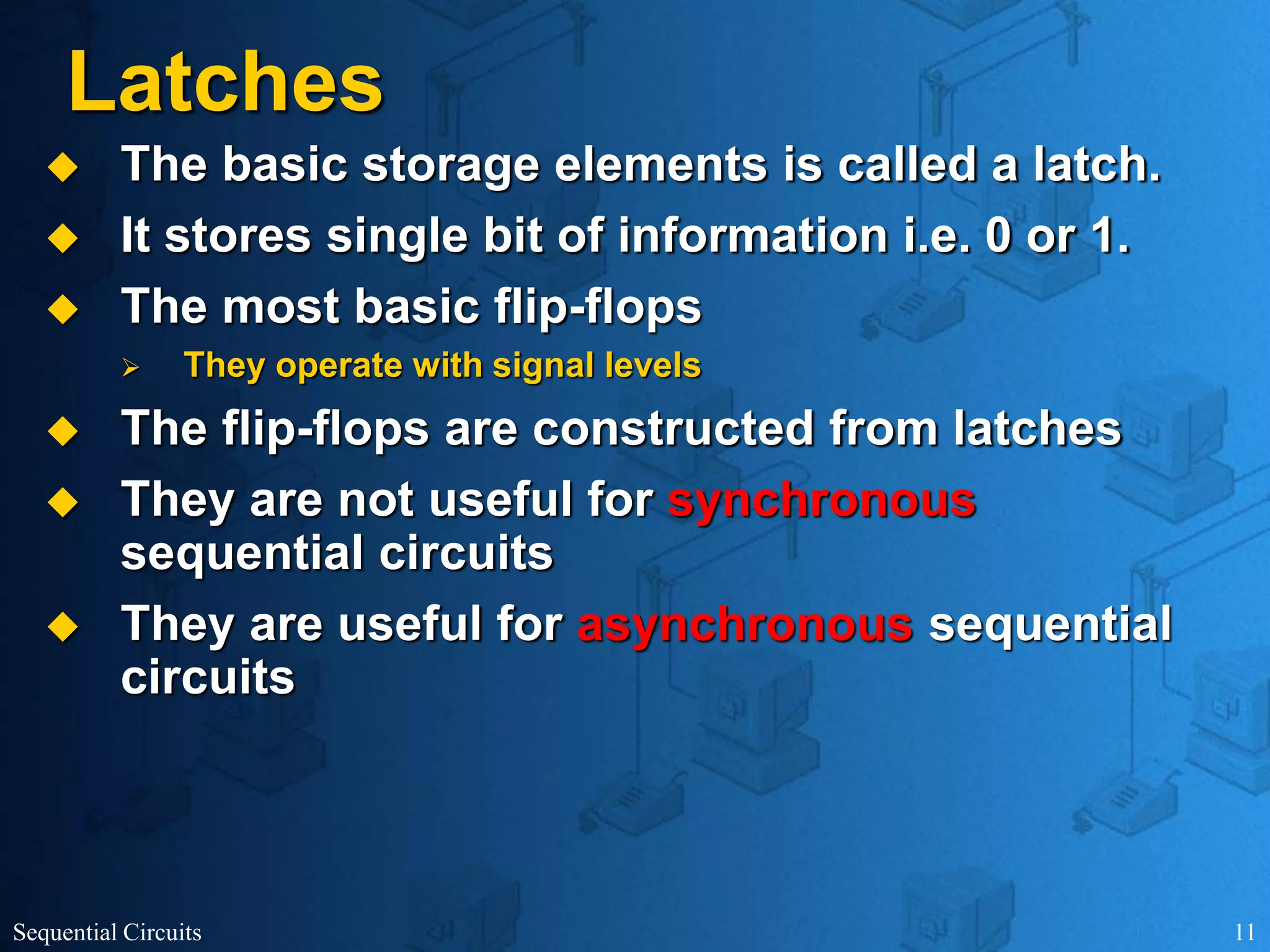 All about Sequential circuits DLD. | PDF