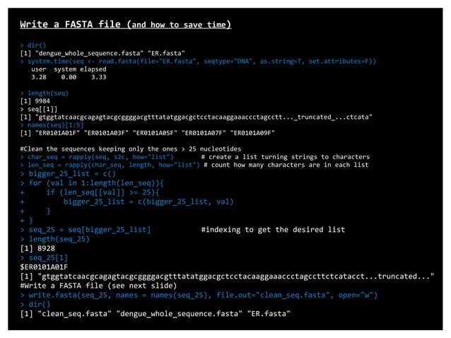 SeqinR - biological data handling | PPT