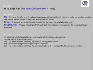 SeqinR - biological data handling | PDF | Databases | Computer Software and Applications