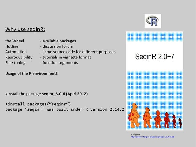 SeqinR - biological data handling | PPT