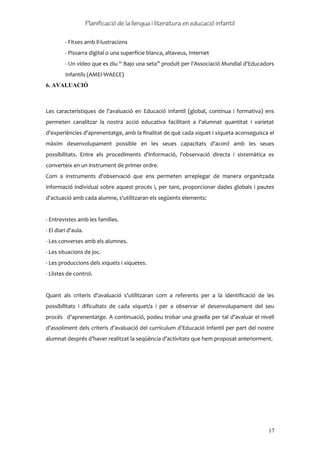 Seqüència didàctica El medi ambient | DOC