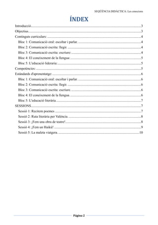 Seqüència didàctica | PDF