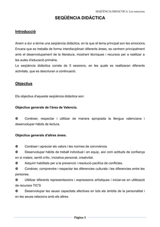 Seqüència didàctica | PDF