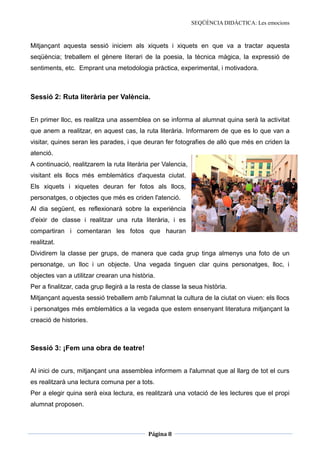 Seqüència didàctica | PDF