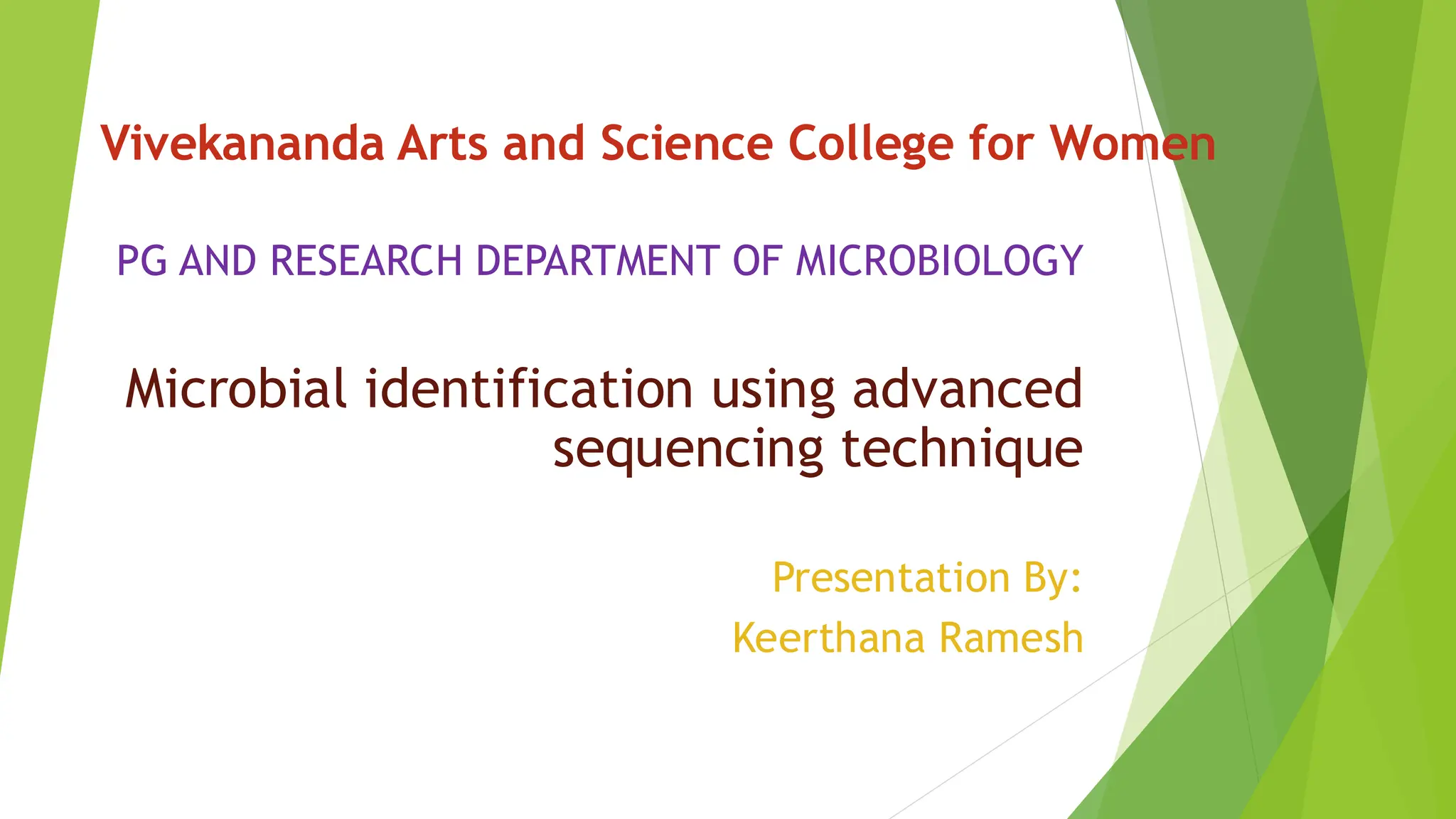 Microbial identification-Sequencing/KR/. | PDF