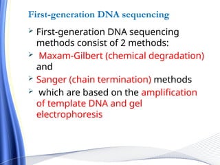 Next Generation Sequencing (NGS) also known as high-throughput ...