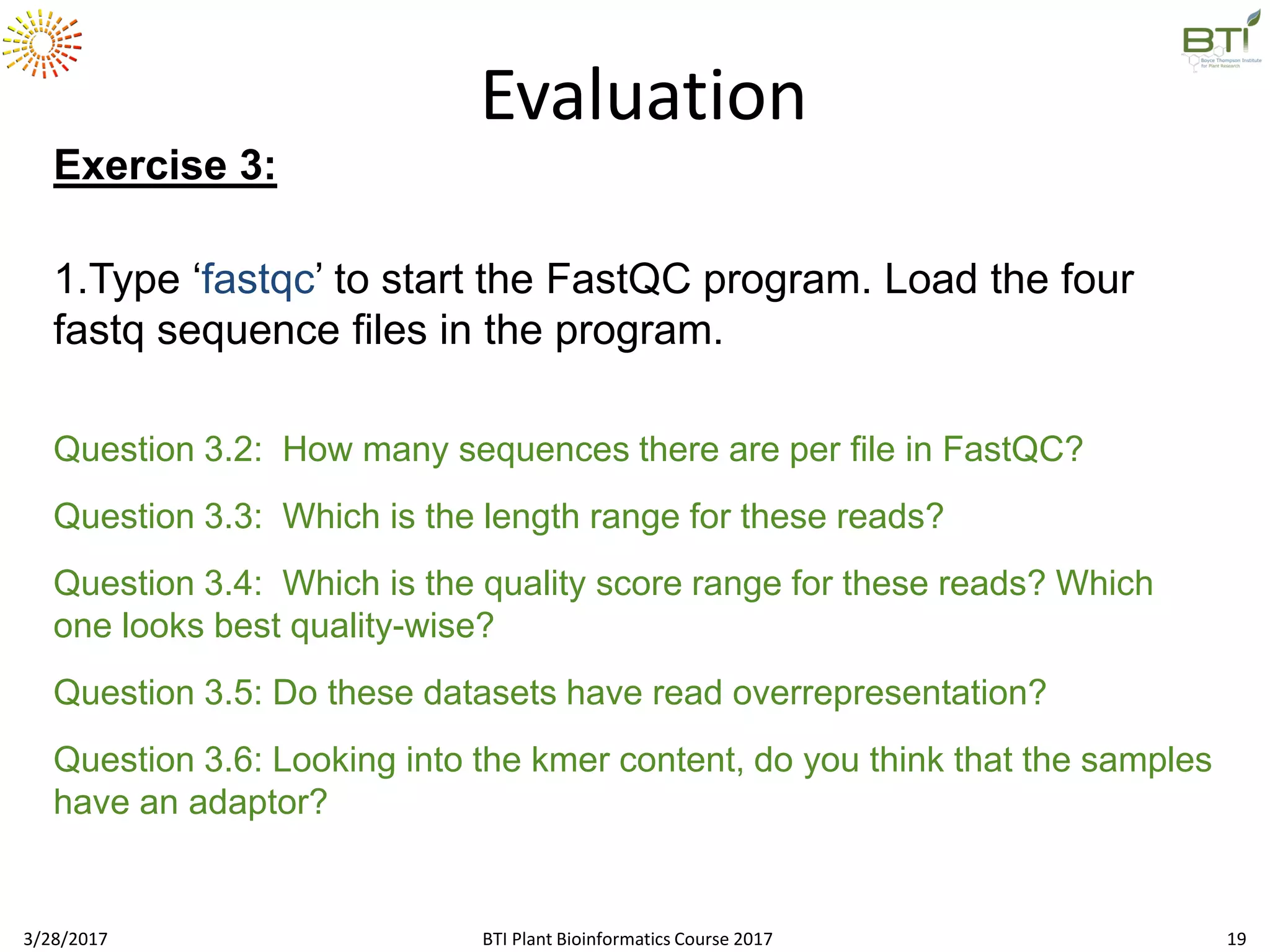 Quality Control of Sequencing Data | PDF