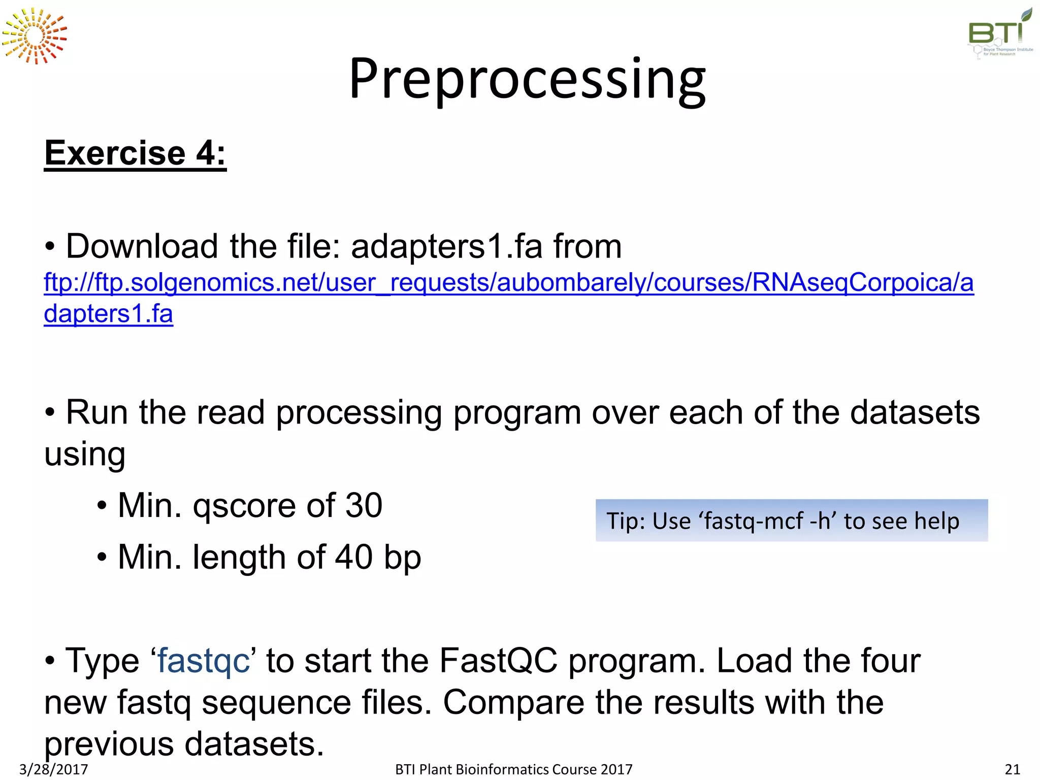 Quality Control of Sequencing Data | PDF