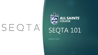 Seqta Parent Introduction | PPTX | Technology & Computing