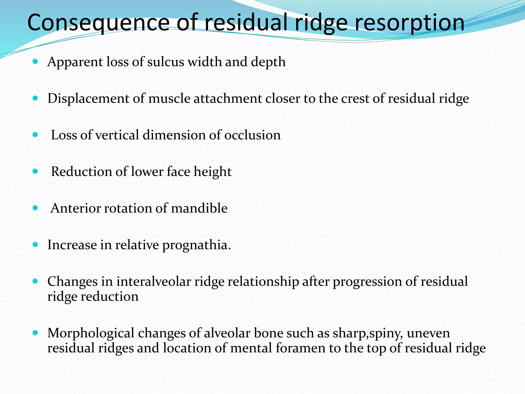 Sequelae of wearing complete denture | PPTX