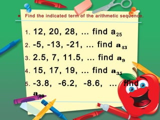 Arithmetic Sequence | PPT