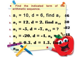 Arithmetic Sequence | PPT