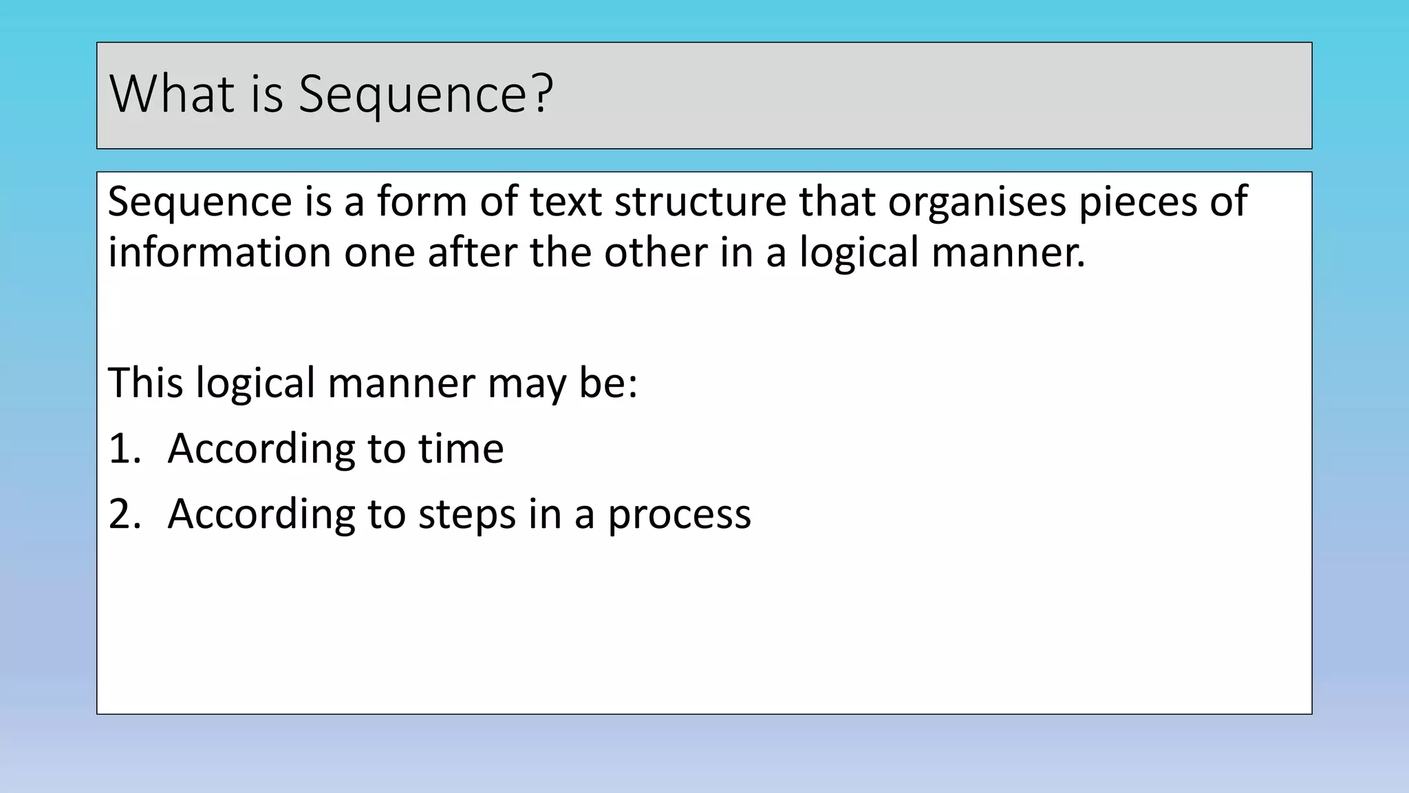 Sequence | PPTX
