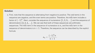 Sequences and Series in Calculus III.pptx | Physics | Science