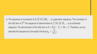 Sequences and Series in Calculus III.pptx | Physics | Science