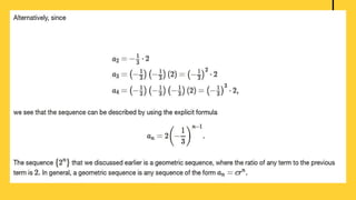 Sequences and Series in Calculus III.pptx | Physics | Science