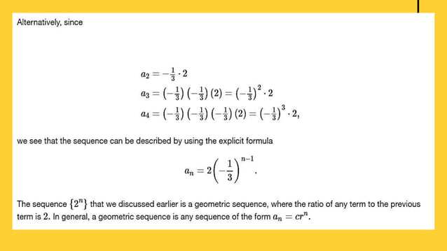 Sequences and Series in Calculus III.pptx | Physics | Science
