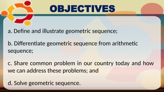 Geometric Sequence (Patterns and Algebra) | PPTX