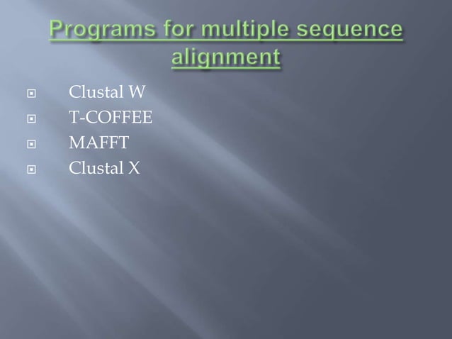 Sequence alig Sequence Alignment Pairwise alignment:- | PPTX Sequence alig Sequence Alignment Pairwise alignment:- | PPTX
