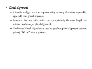 Sequence alignment | PPTX