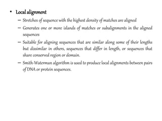 Sequence alignment | PPTX
