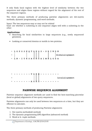 Sequence alignment | PDF