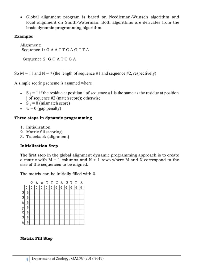 Sequence alignment | PDF | Programming Languages | Computing