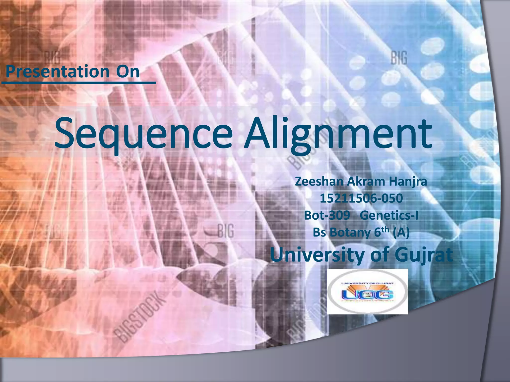 Sequence alignment | PPTX