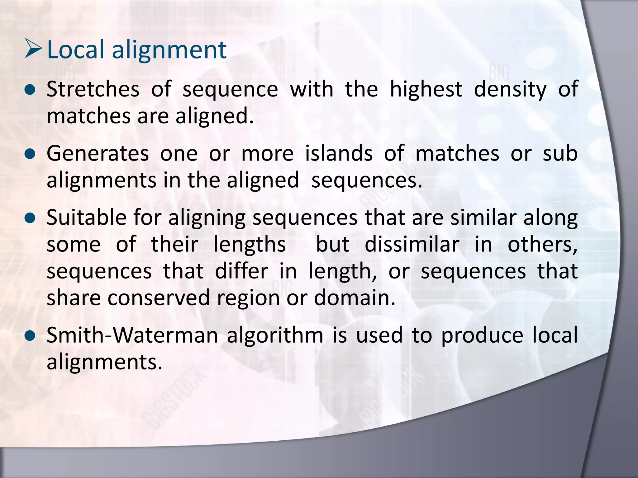 Sequence alignment | PPTX