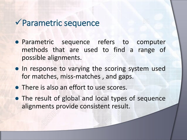 Sequence alignment | PPTX