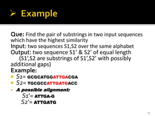 Sequence alignment | PPTX